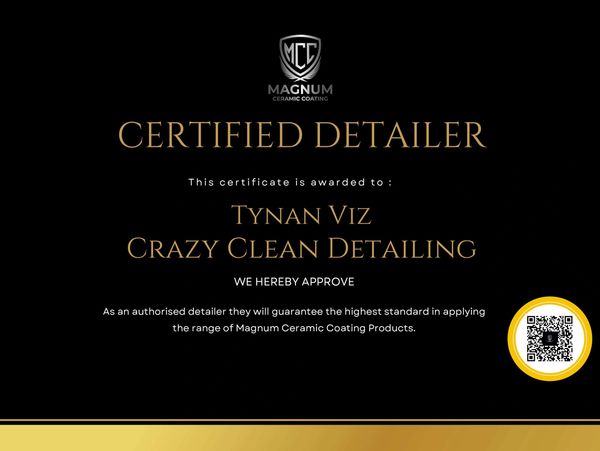 Warranted Ceramic coating | Crazy Clean Detailing